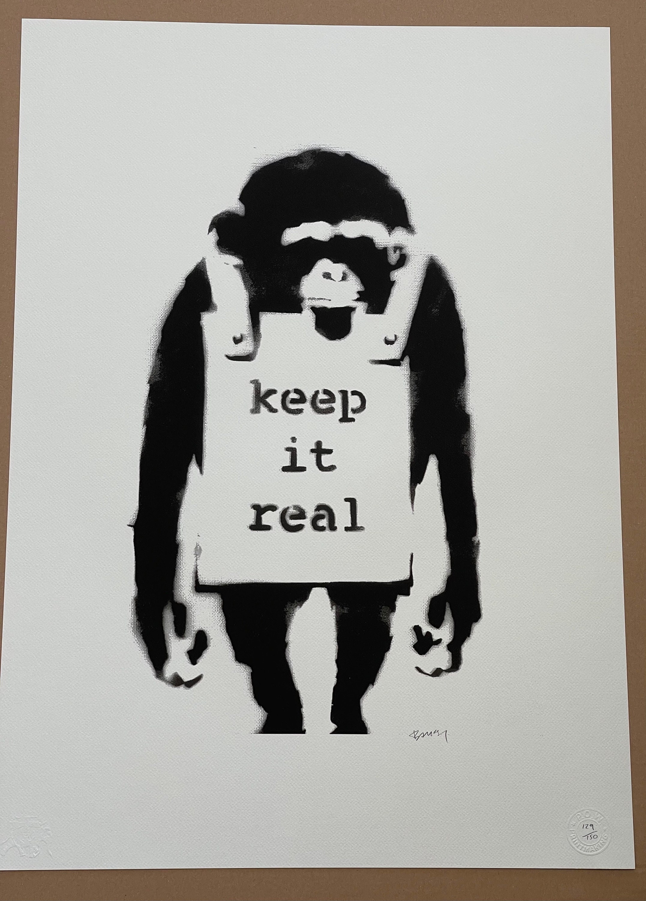 BANKSY Signed Certificate banksy Wall Art Banksy - Etsy