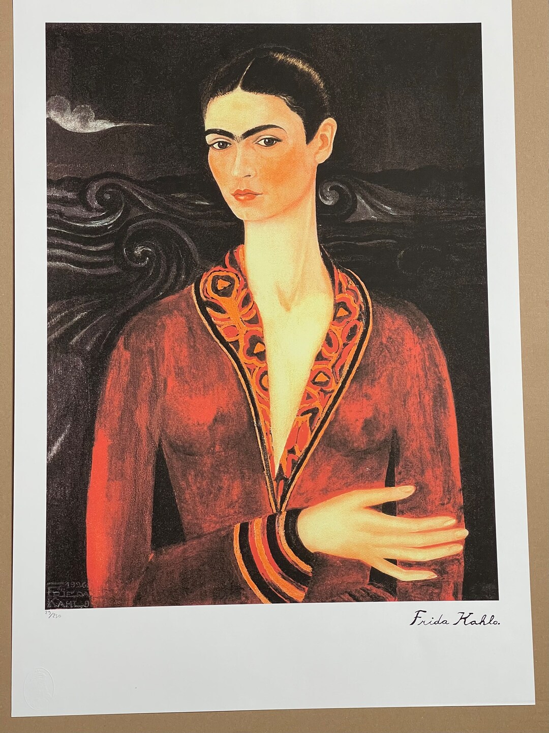 Frida Kahlo Signed Self-portrait 1938 - Etsy