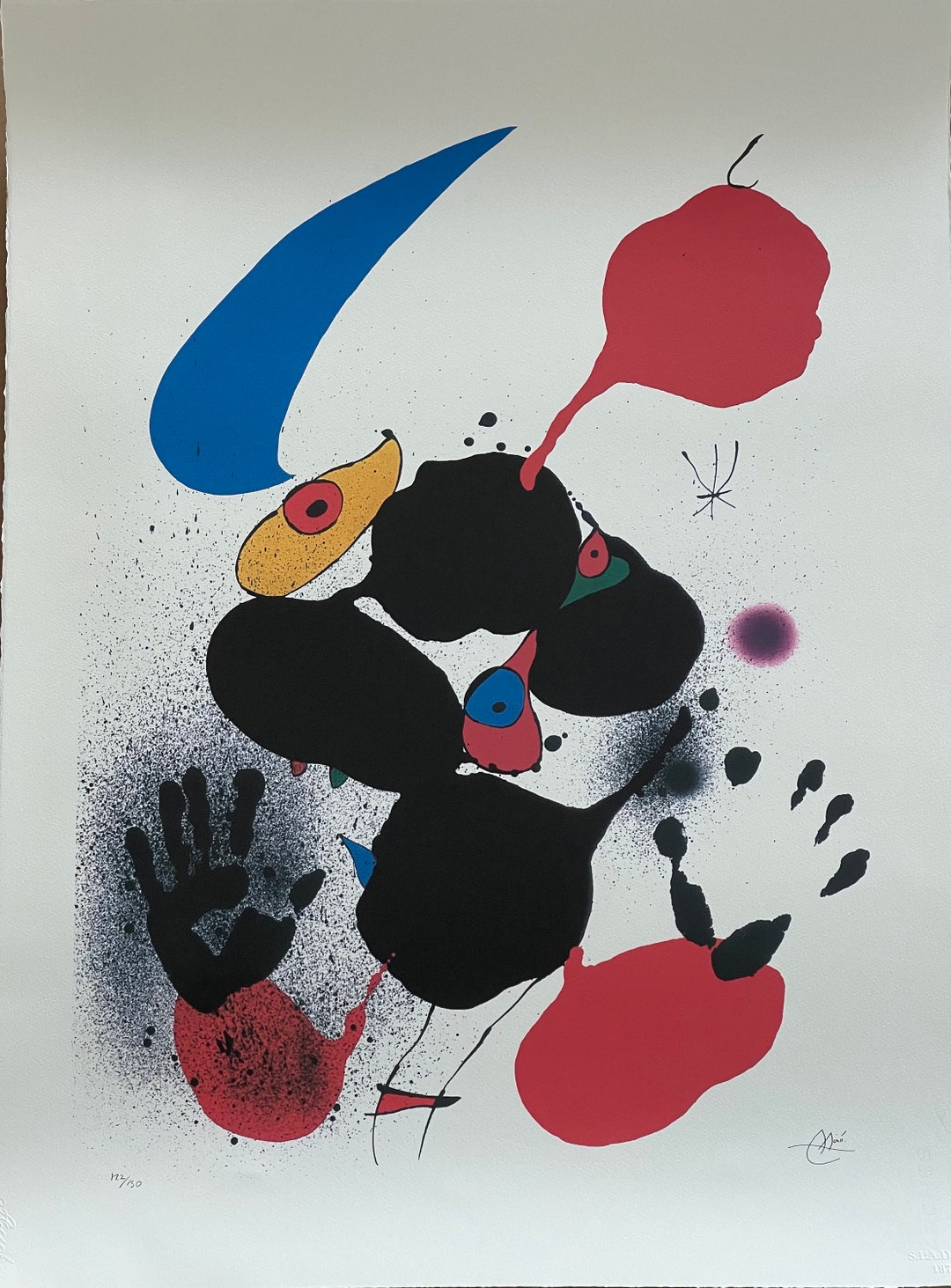 Joan Miró Signed Lithograph Limited Edition With a - Etsy