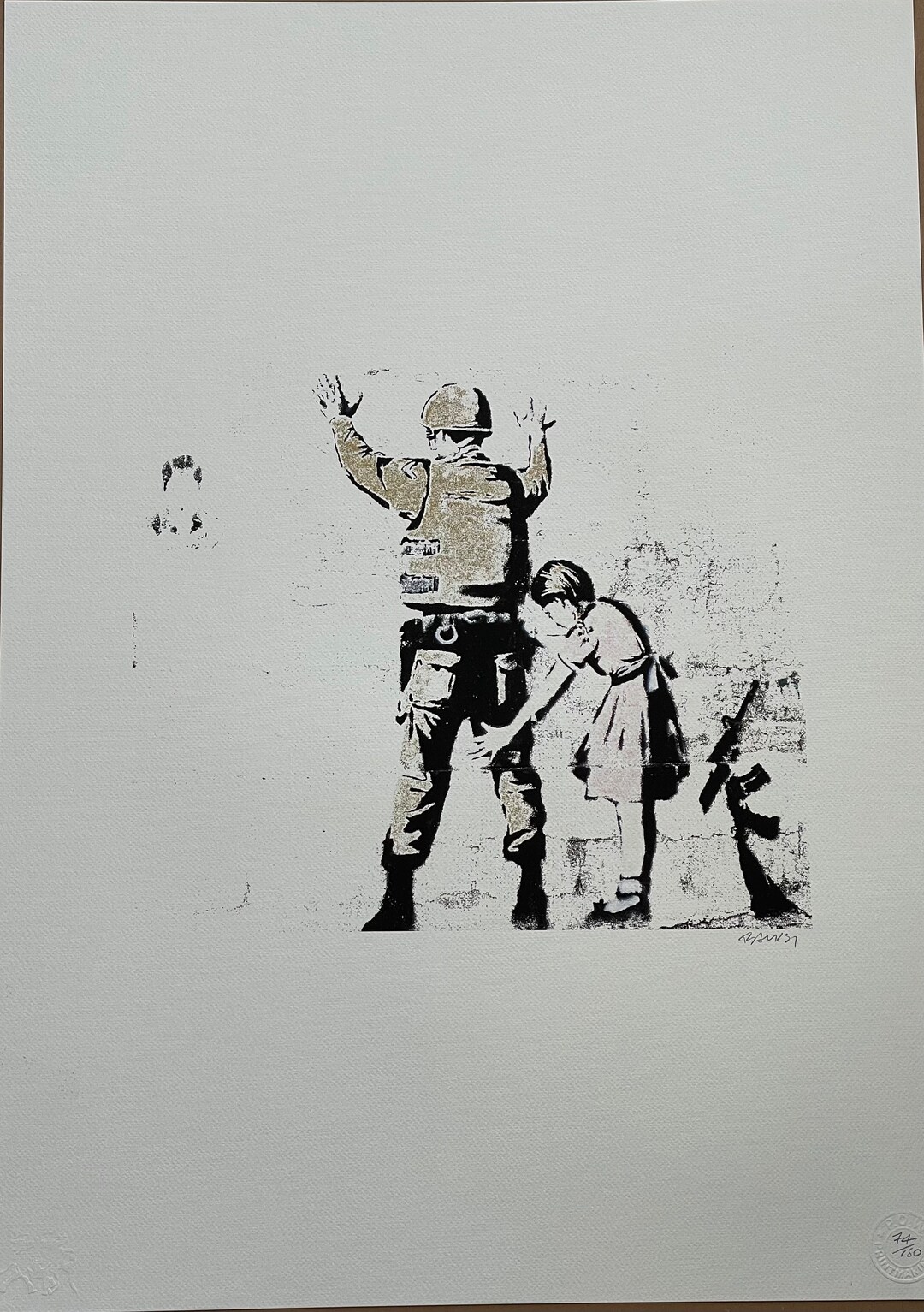 BANKSY Signed Certificate banksy Wall Art Banksy - Etsy