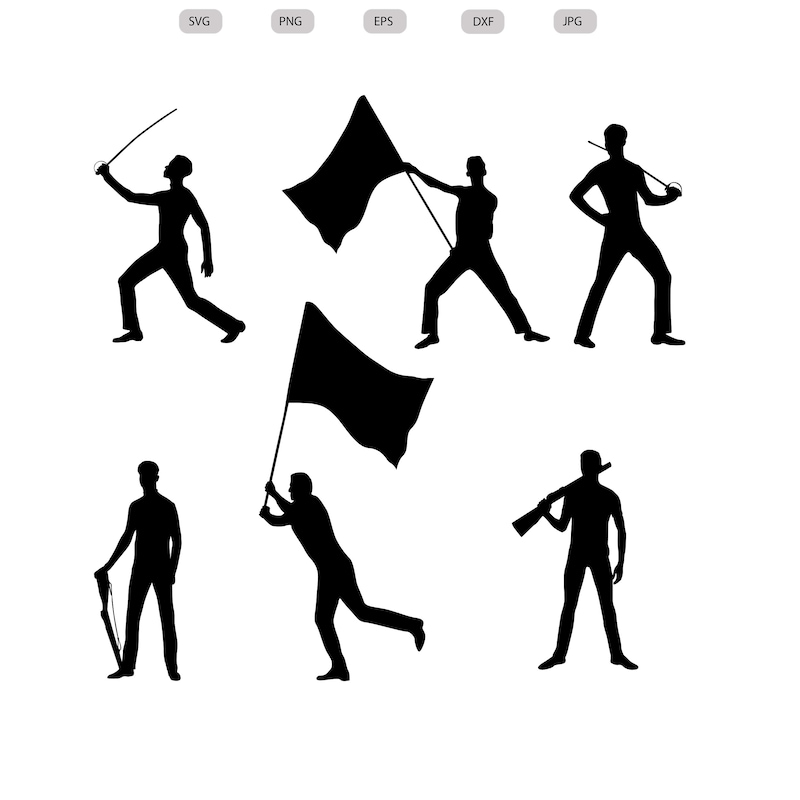 Color Guard Clip Art - Etsy