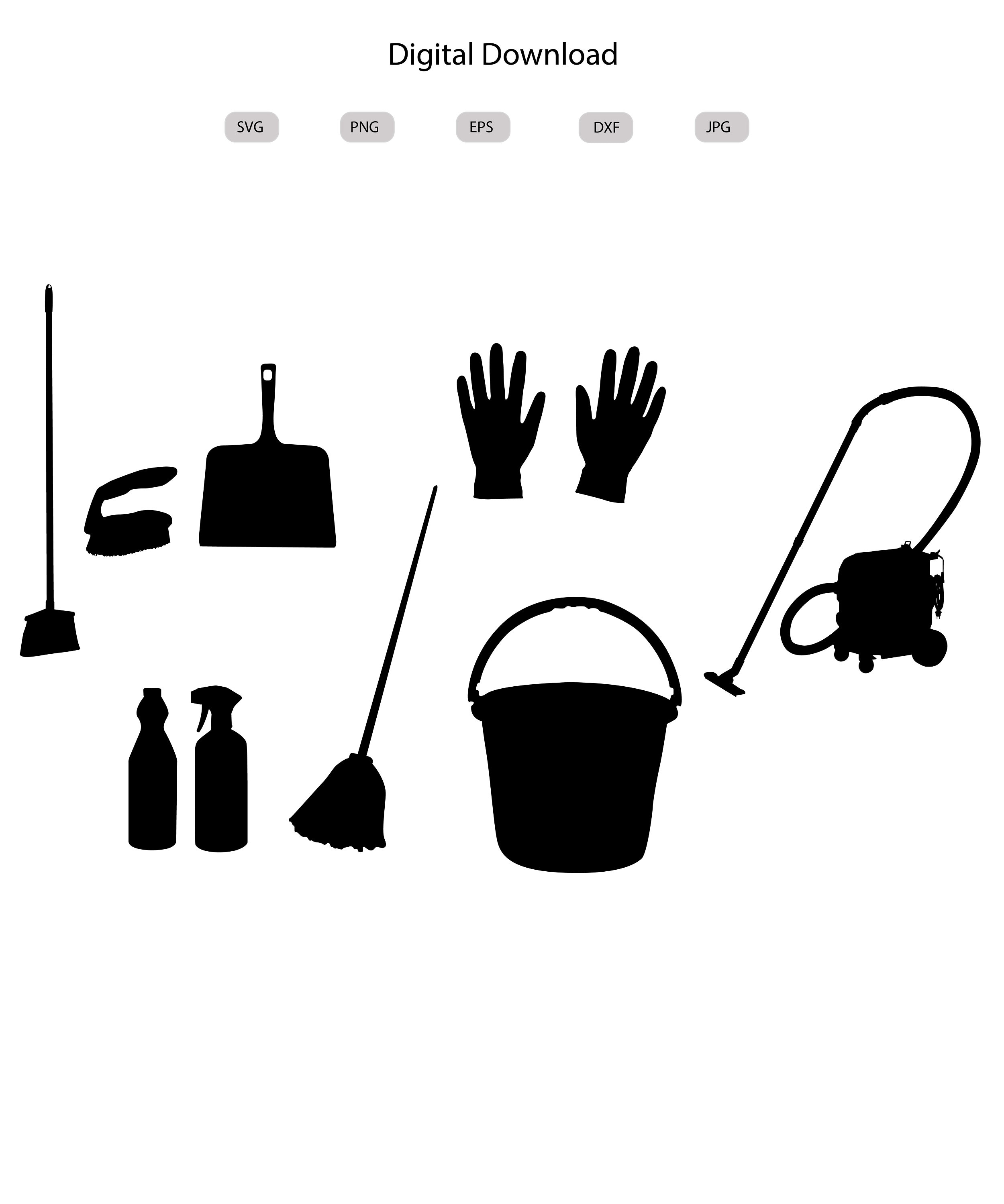 Household Cleaning Supplies Svg - Household Cleaning Supplies ...