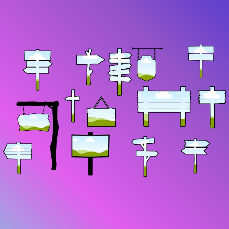 Road Sign Canva Frames , Editable in Canva , Banner Templates, Mockup ...