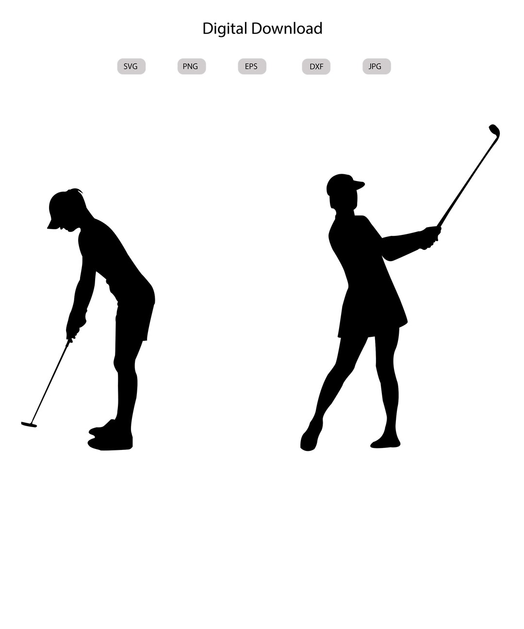 Golf Svg-golfing Svg - Golf Player Svg - Women Golfer Svg - Golf Cut ...