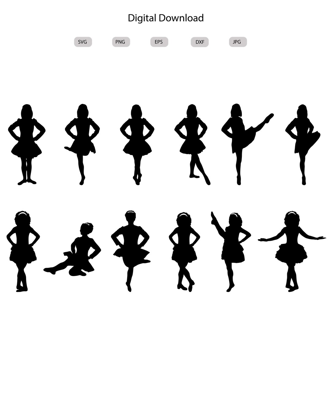 Irish Dancer Svg - Irish Dancer Silhouette - Irish Dancing Svg -irish ...