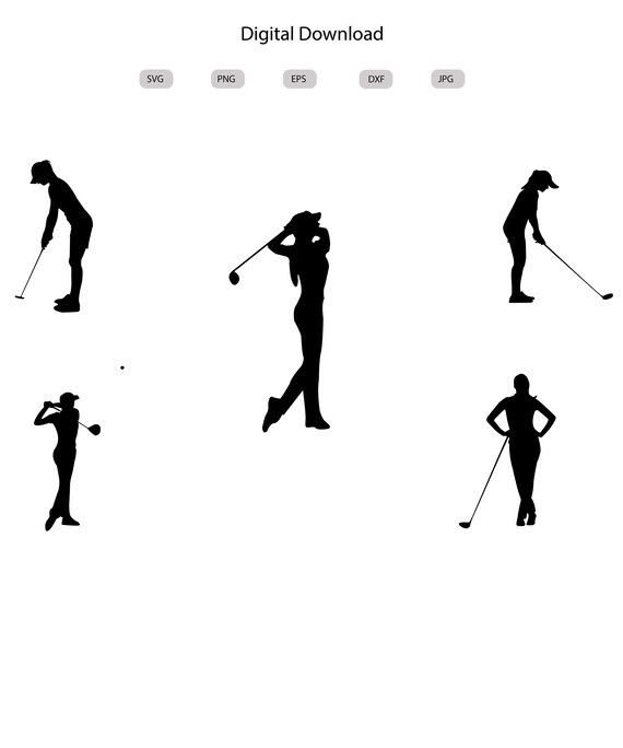 Golf Svg-golfing Svg Golf Player Svg Women Golfer Svg - Etsy