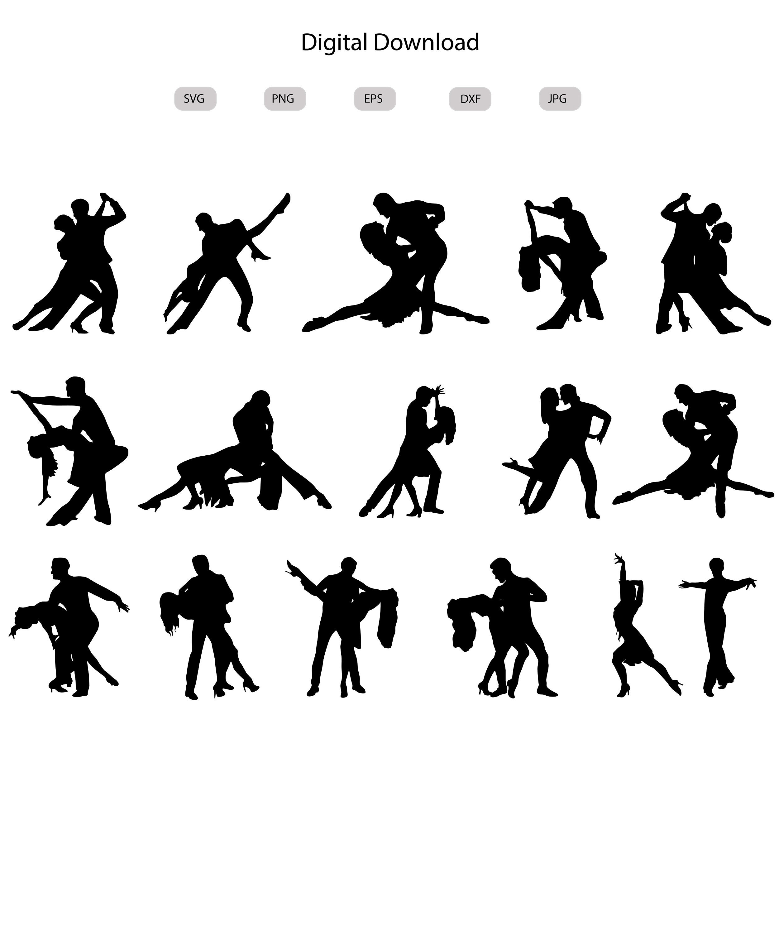 Salsa Dance Svg - Salsa Dance Silhouette - Salsa Dance Svg Bundle ...