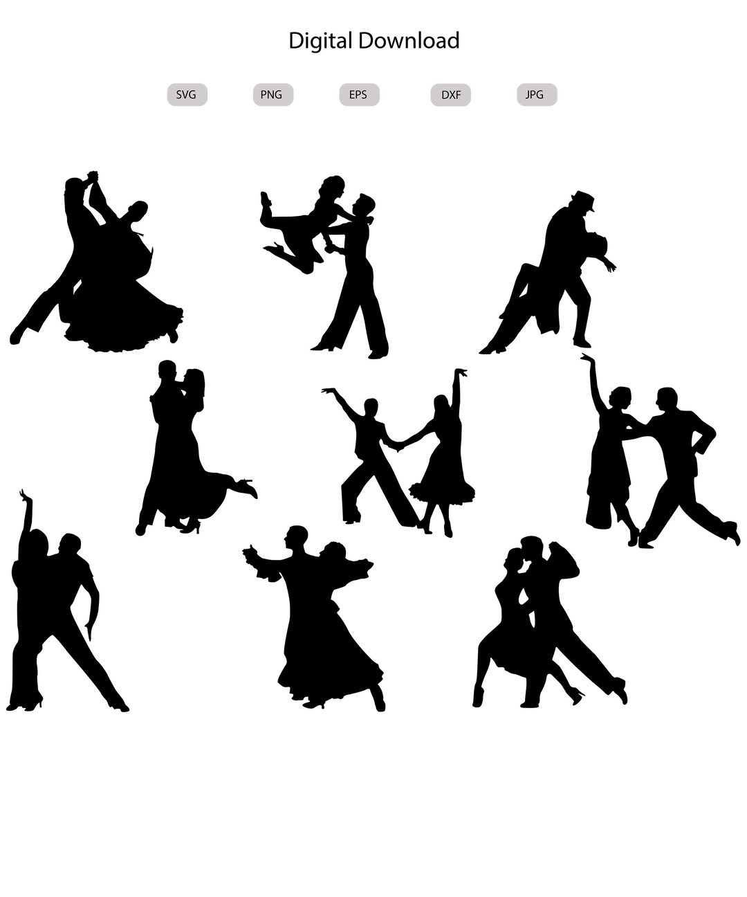 Ballroom Dance Svg -ballroom Dance Silhouette - Ballroom Dance Svg ...