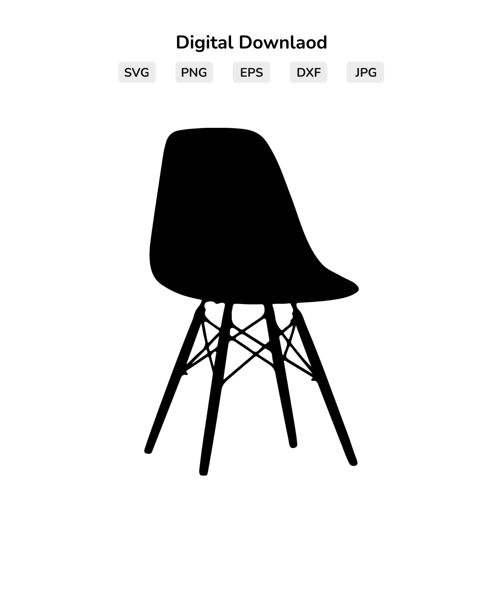 Vintage Chairs Svg - Vintage Chairs Silhouette - Vintage Chairs Svg ...