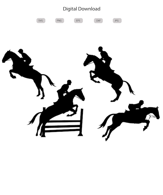 Horse Jumping Svg-horse Jumping Silhouette-horse Jumping Svg - Etsy