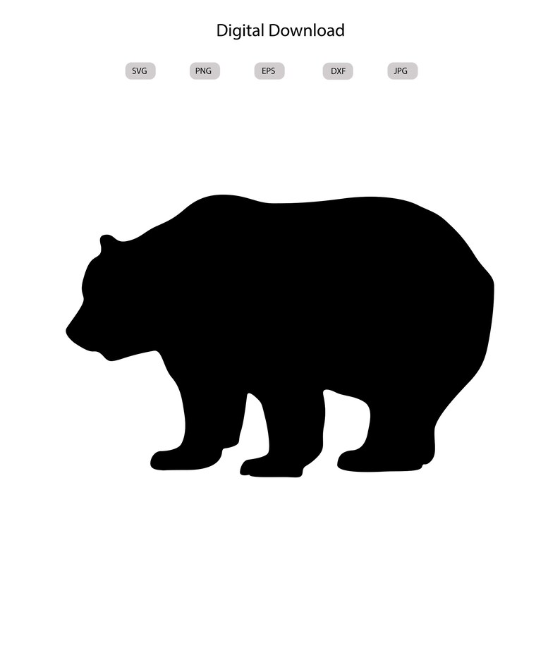 Bear Svg Bear Silhouette Bear Svg Bundle Bear Svg Design Bear Cut File ...