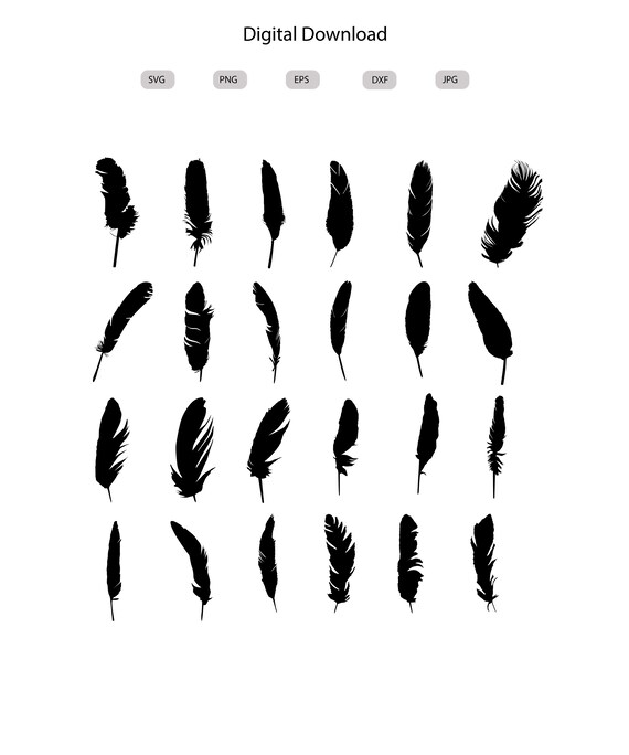 Silueta De Pluma Clip Art Silueta De Pluma De Elemento Vectorial
