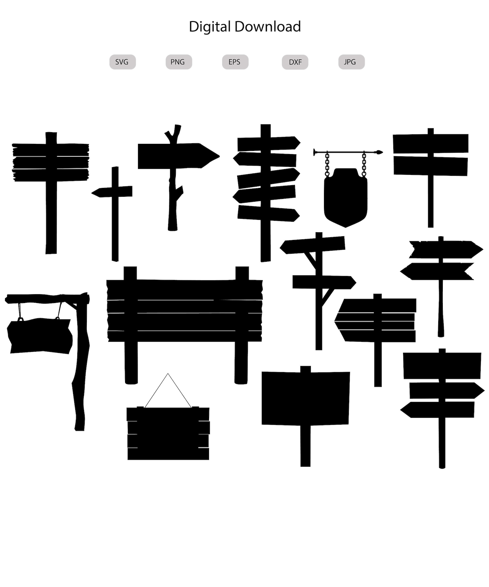 Wooden Sign Svg - Wooden Sign Silhouette - Wooden Sign Cut File ...