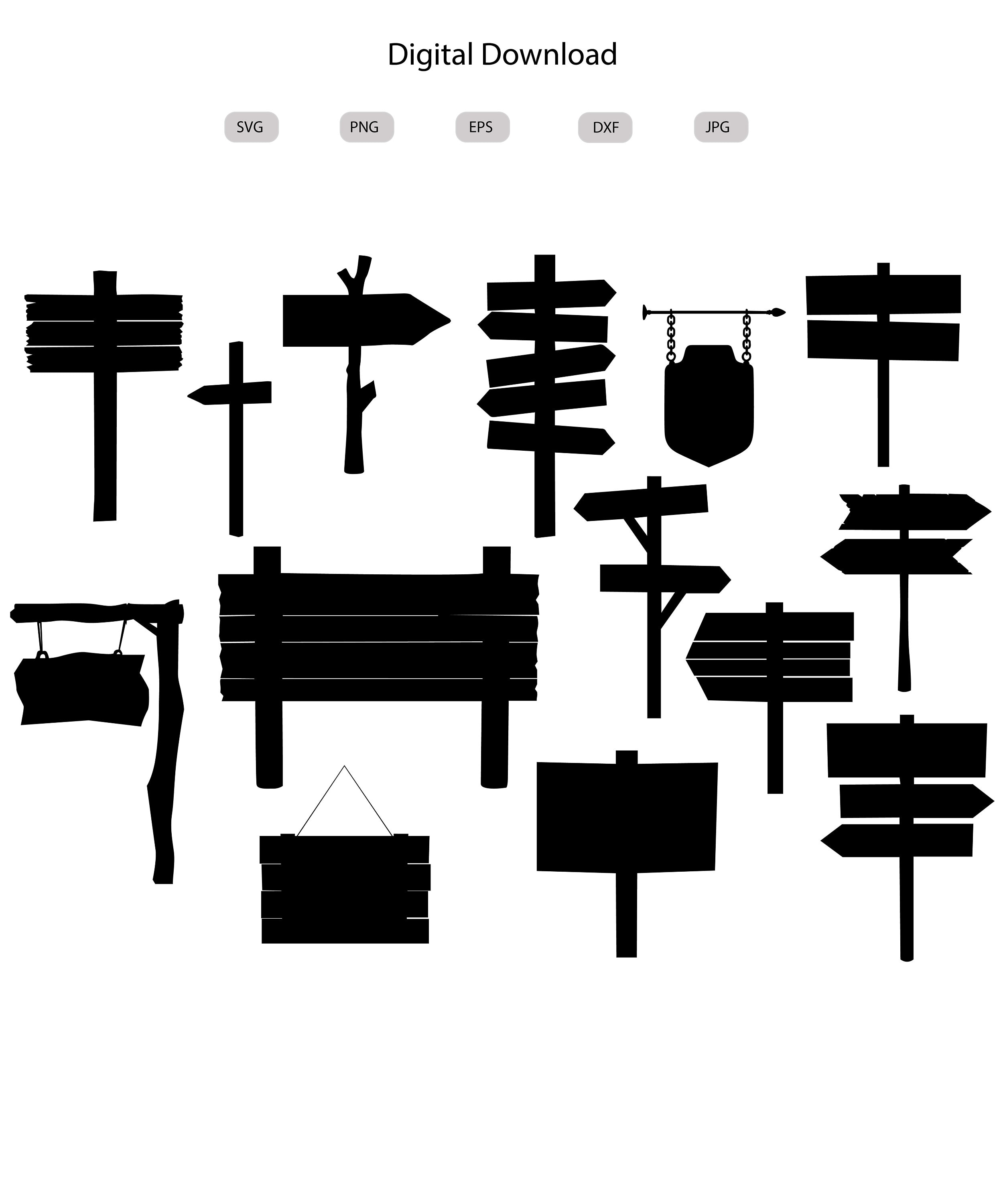 Wooden Sign Svg - Wooden Sign Silhouette - Wooden Sign Cut File ...