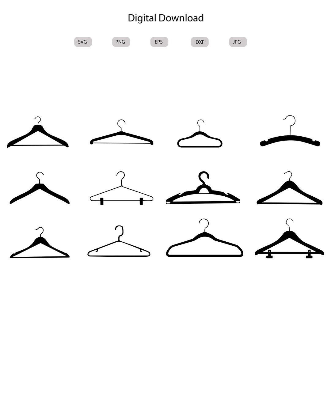 Hanger Svg - Hanger Silhouette - Hanger Svg Bundle -hanger Svg Design ...