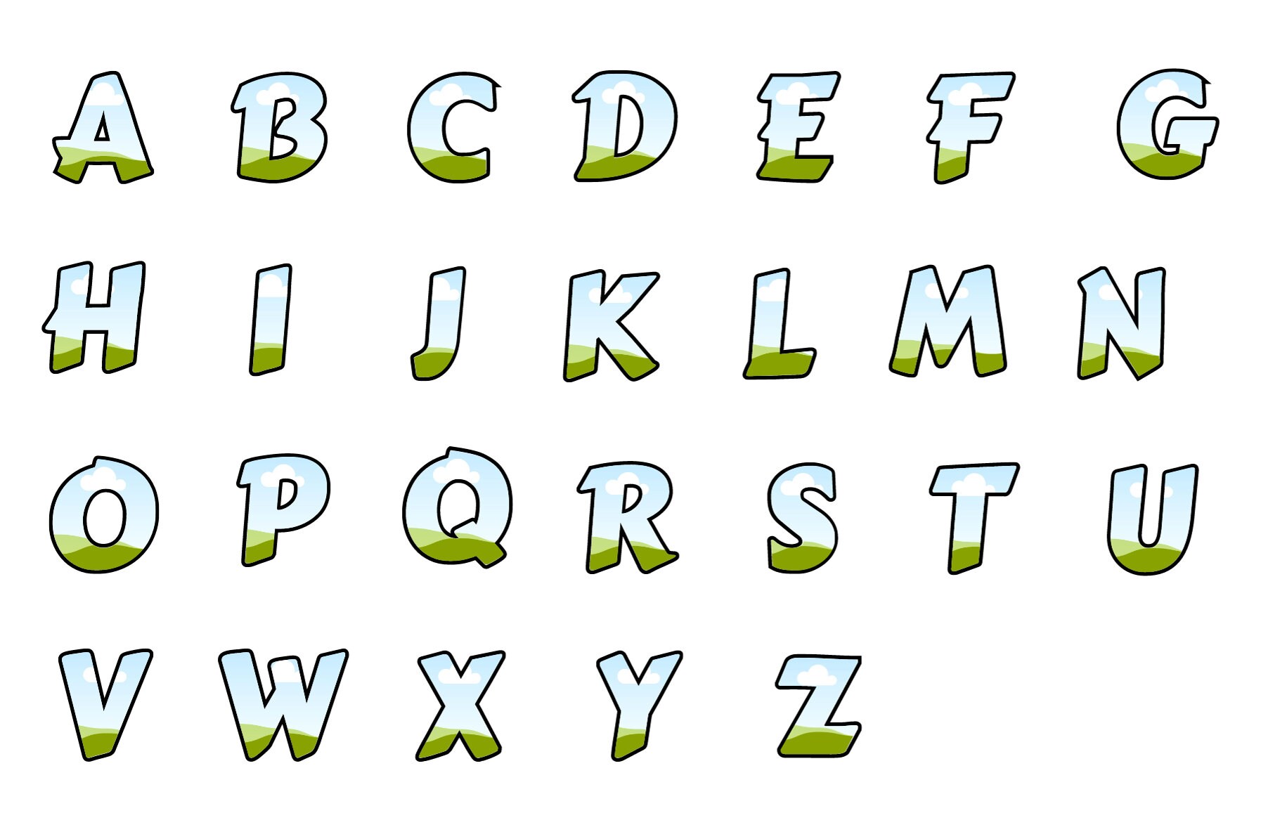 Canva Alphabet Frames , Editable in Canva , Banner Templates, Mockup ...