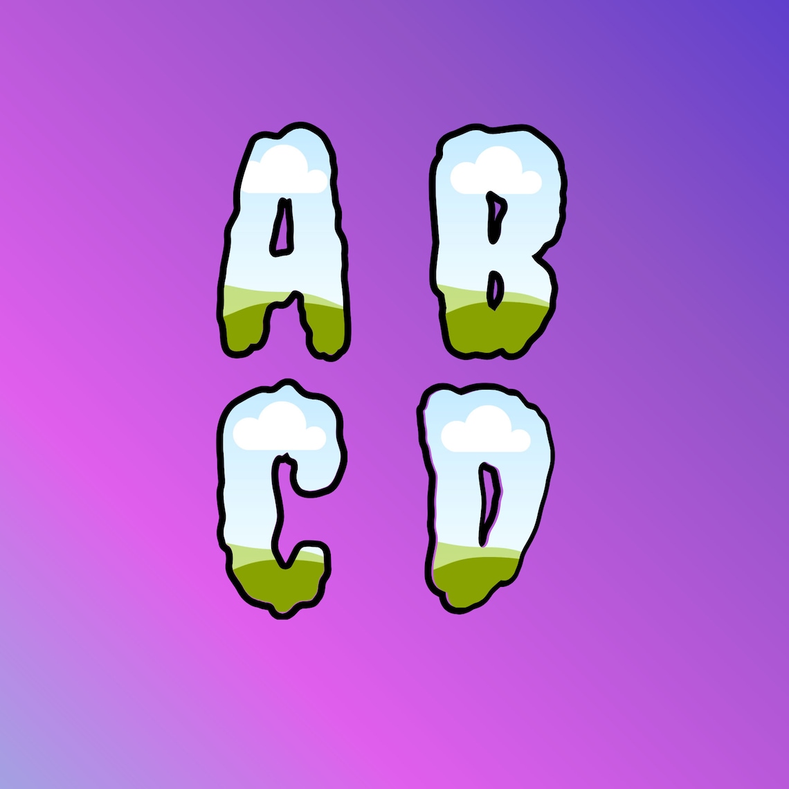 Canva Alphabet Frames , Editable in Canva , Banner Templates, Mockup ...