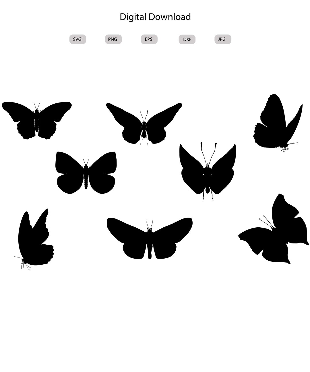 Butterfly Svg - Butterfly Silhouette - Butterfly Svg Bundle -butterfly ...
