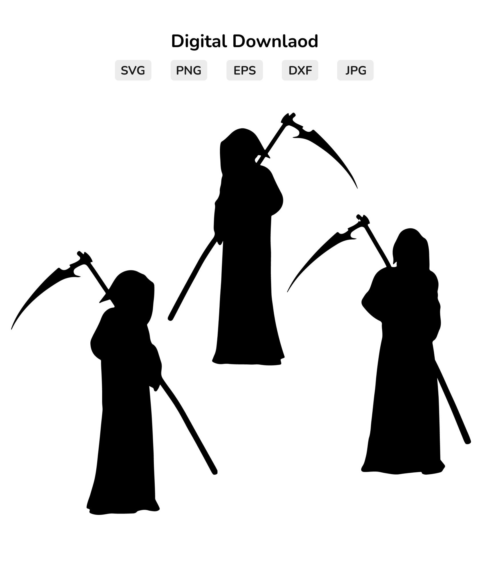 Scythe Clipart Black And White
