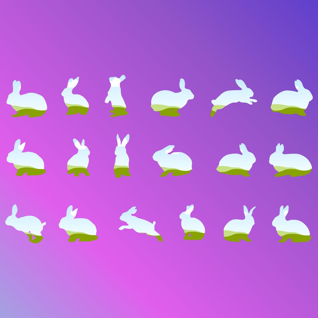 Rabbit Canva Frames , Editable in Canva , Banner Templates, Mockup ...