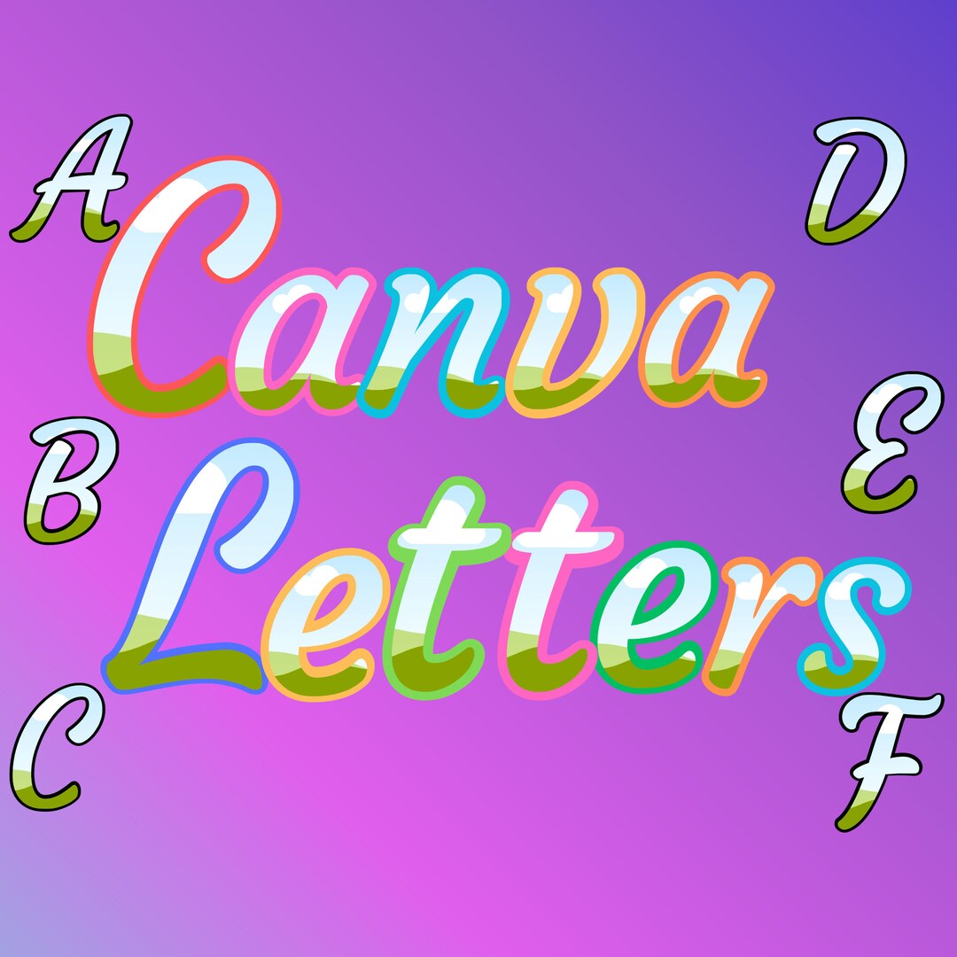 Canva Alphabet Frames Editable in Canva Banner Templates - Etsy