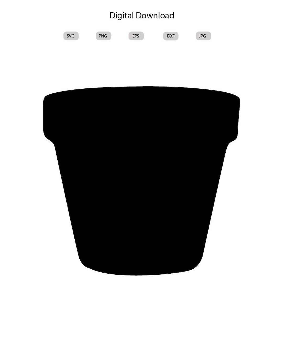 Flower Pot Svg - Flower Pot Silhouette - Flower Pot Svg Design- Flower ...