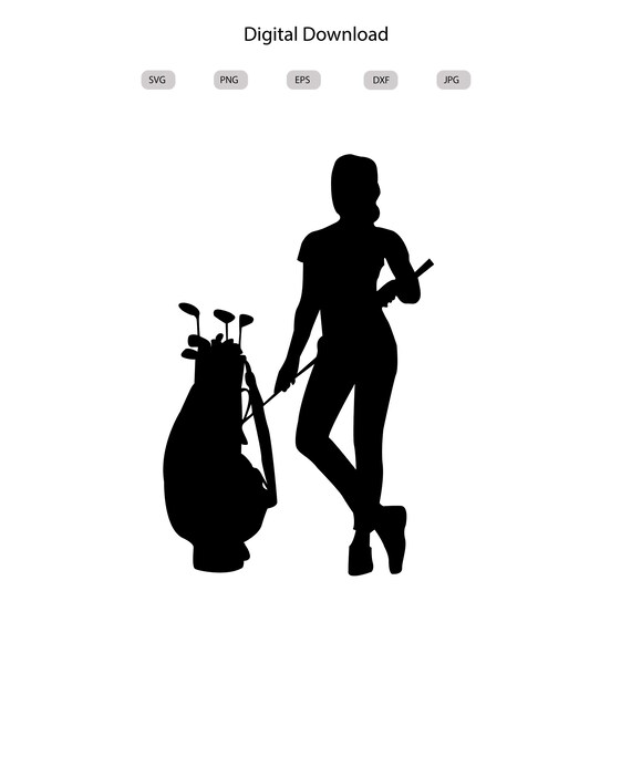 Golf Svg-golfing Svg Golf Player Svg Women Golfer Svg - Etsy