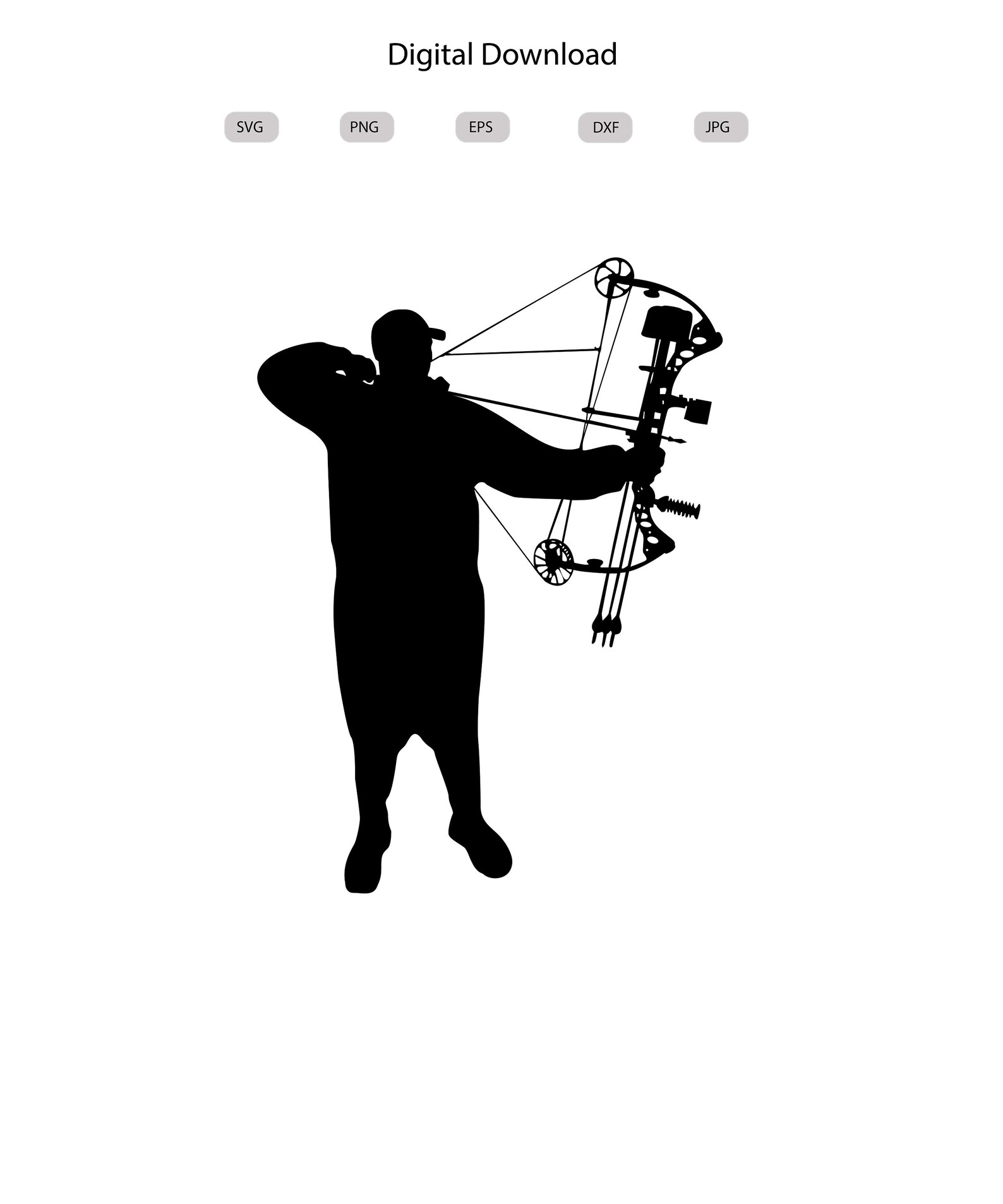 Bow Hunter Svg Bow Hunter Silhouette Bow Hunter Svg - Etsy