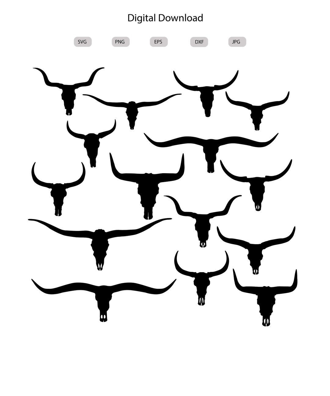 Buffalo Head Svg - Buffalo Head Silhouette - Buffalo Head Cut File ...
