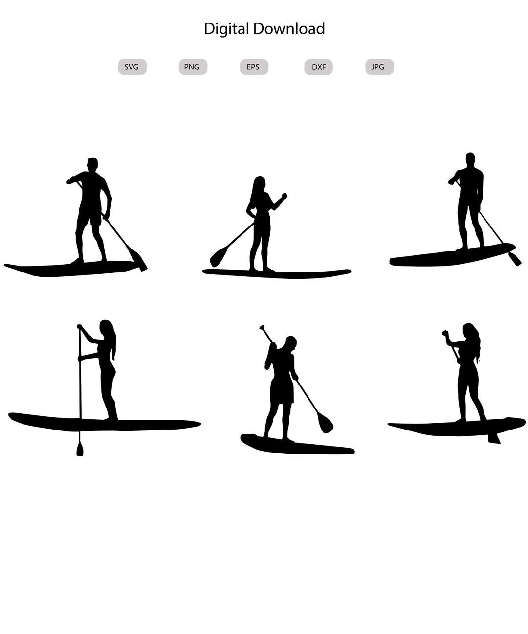 Paddleboard Svg - Paddleboard Silhouette - Paddleboard Svg Bundle ...
