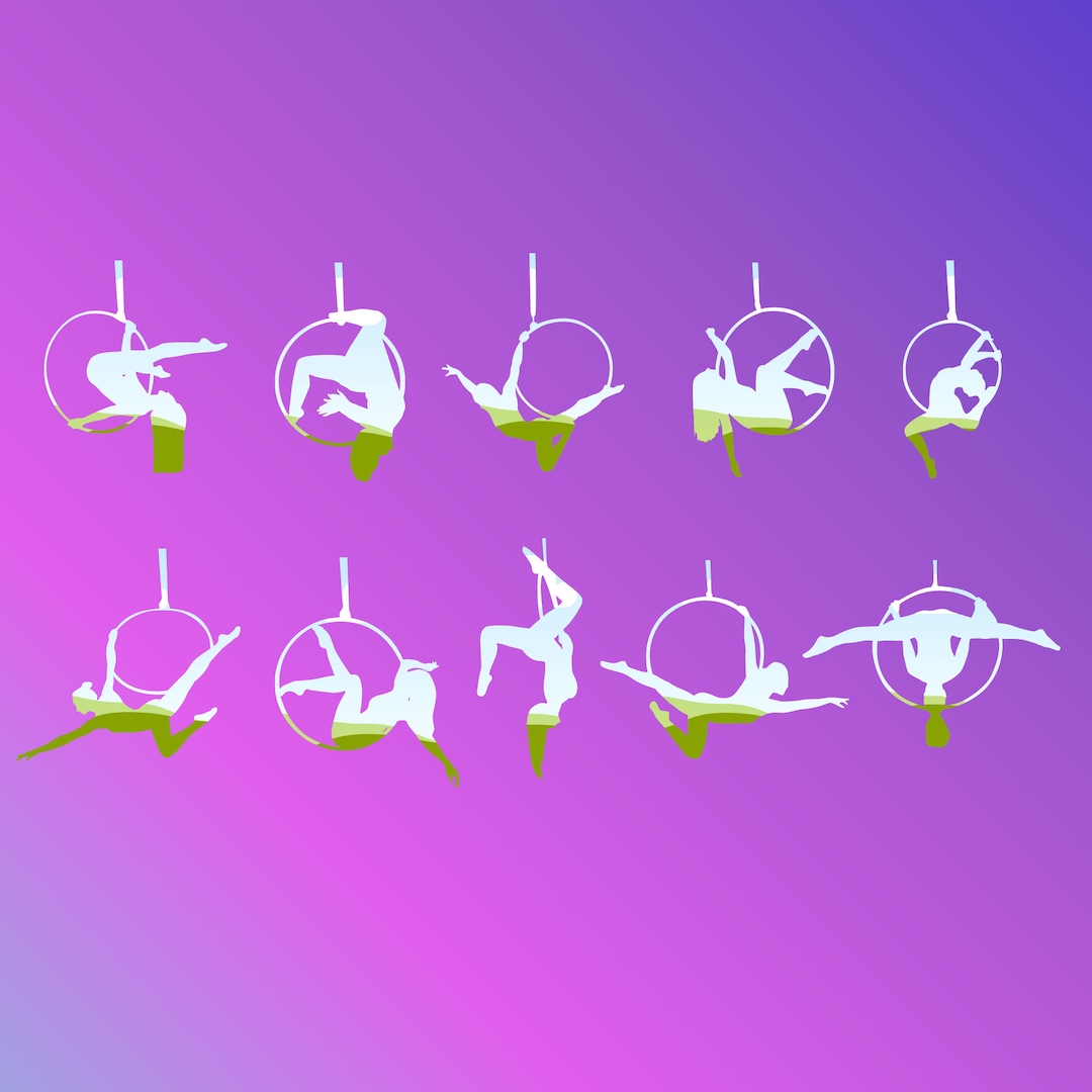 Aerial Hoop Dance Canva Frames , Editable in Canva , Banner Templates ...