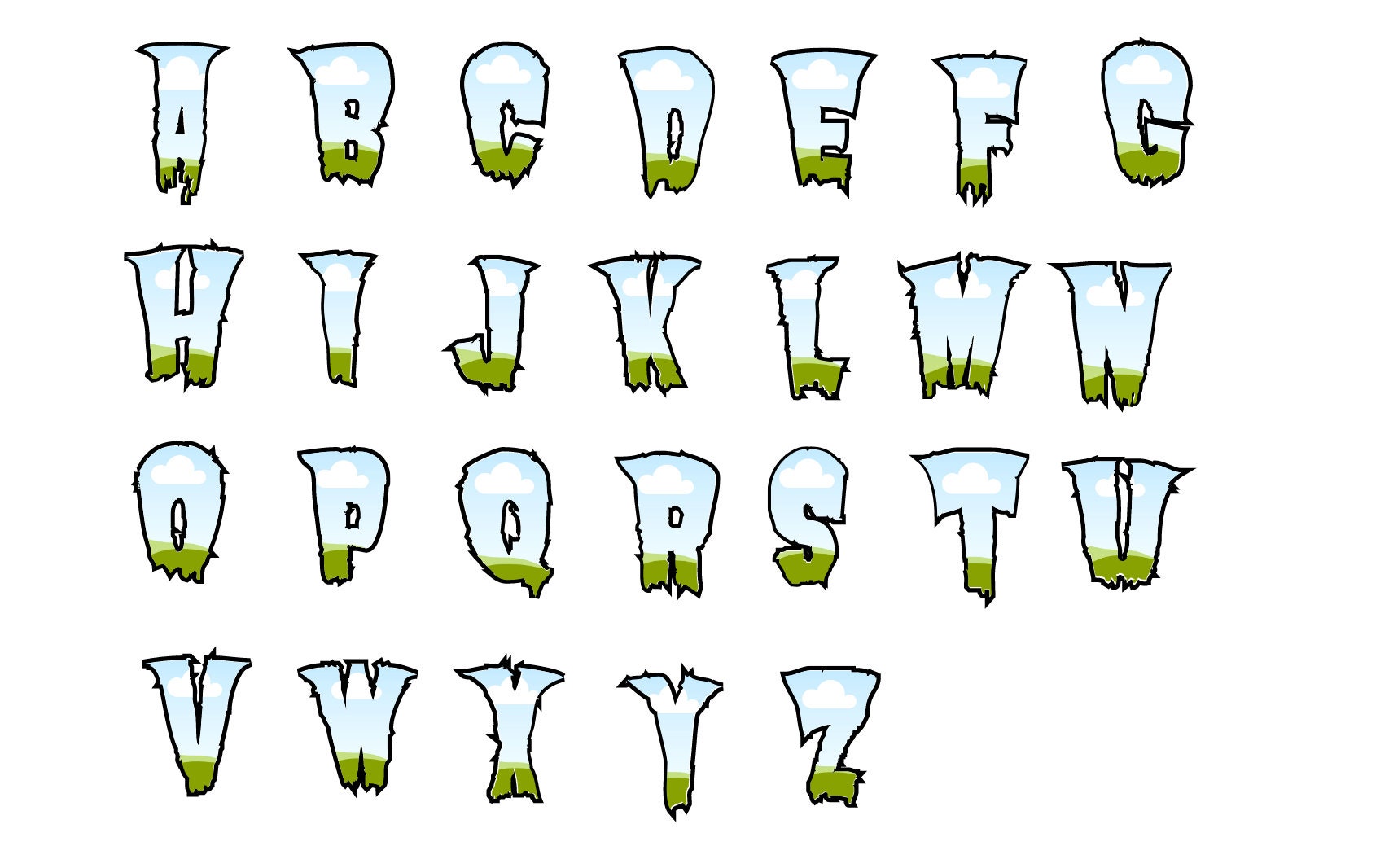 Canva Alphabet Frames , Editable in Canva , Banner Templates, Mockup ...