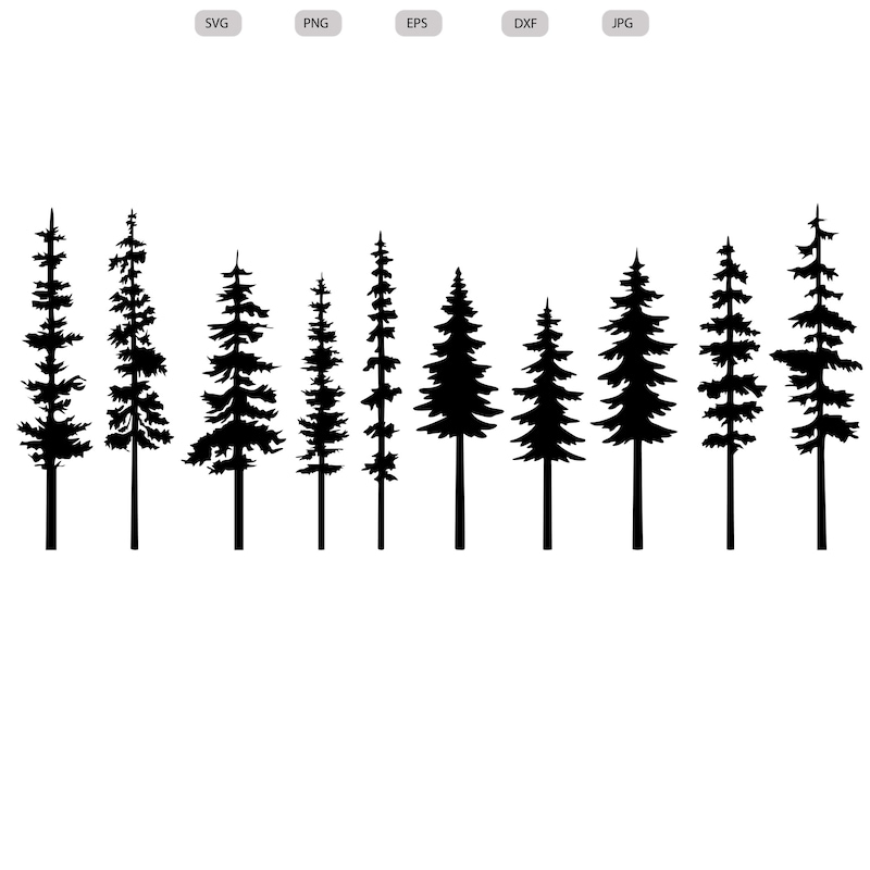 Skinny Tree Stencil - Etsy