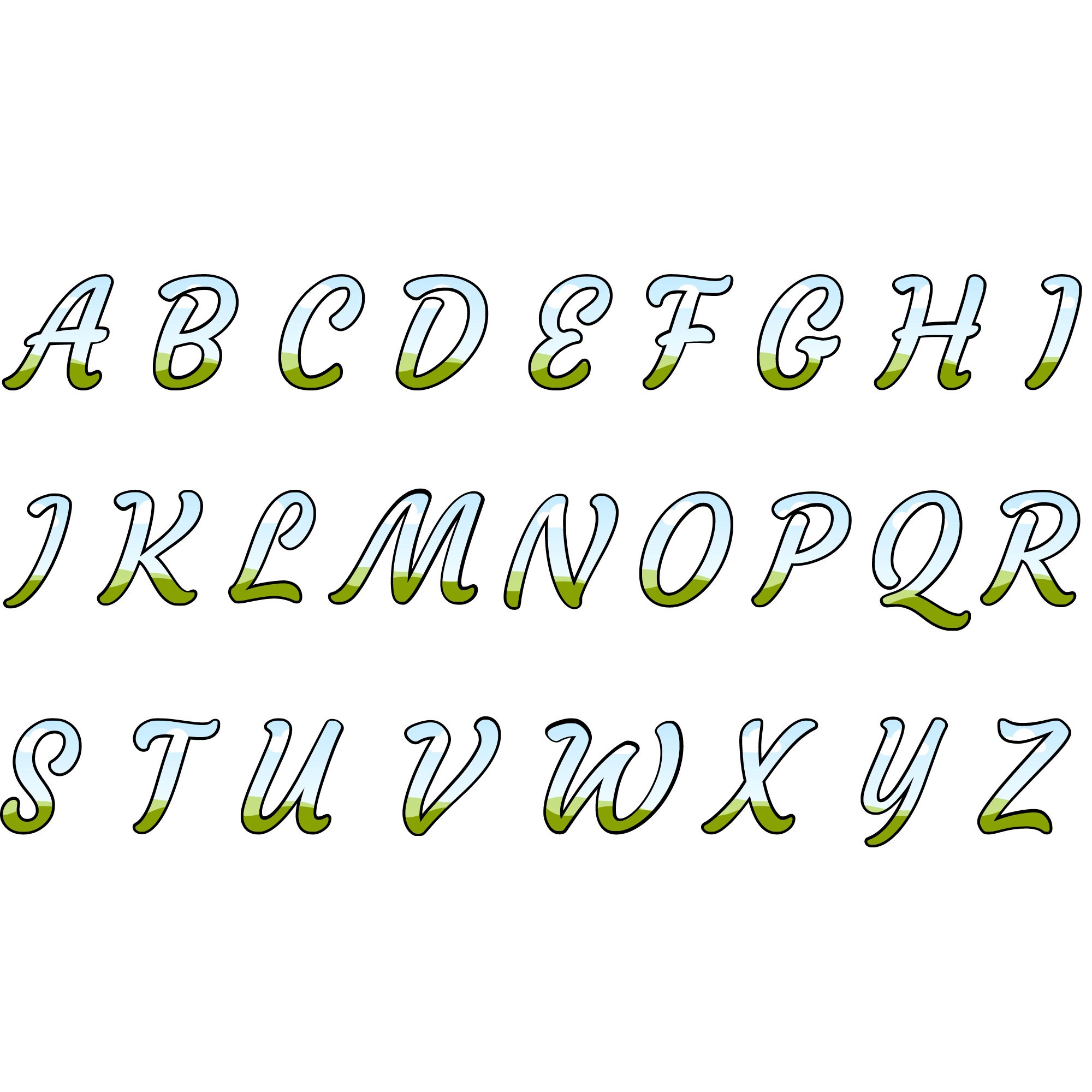 Canva Alphabet Frames Editable in Canva Banner Templates - Etsy