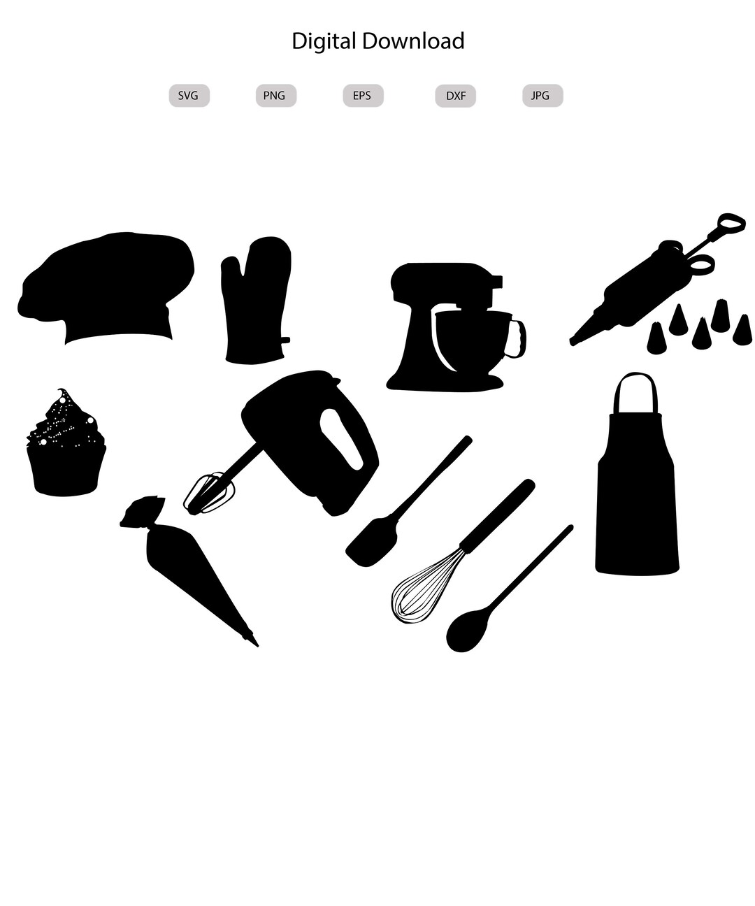 Baking Svg Baking Silhouette Baking Svg Bundle Baking - Etsy