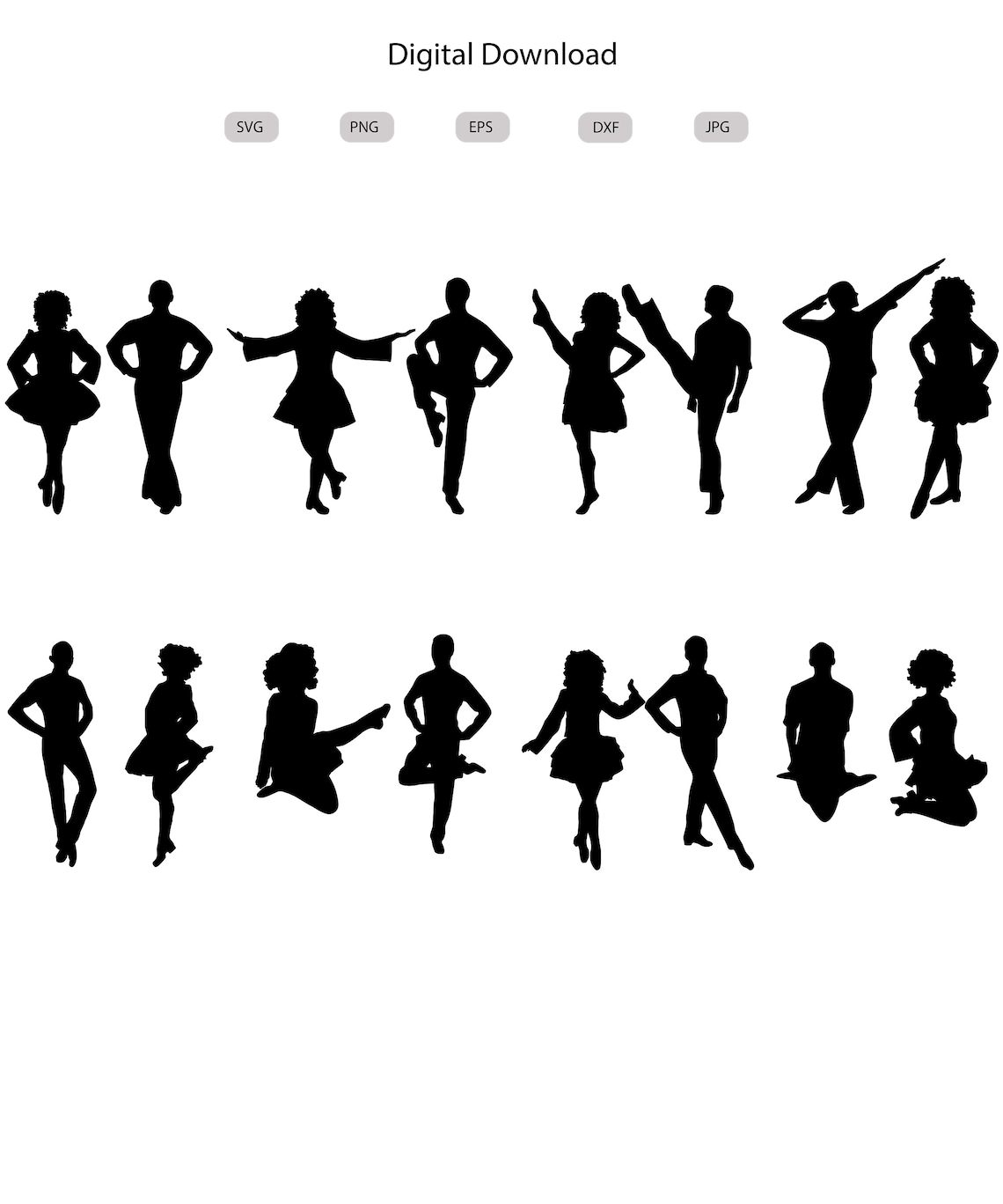 Irish Dancer Svg Irish Dancer Silhouette Irish Dancer Svg Bundle Irish Dancer Cut File Irish