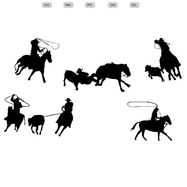 Rodeo Silhouette - Etsy