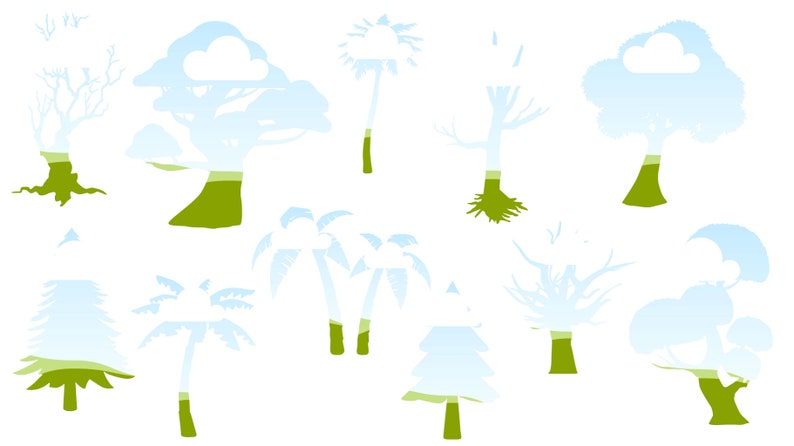 Tree Canva Frames Editable in Canva Banner Templates - Etsy