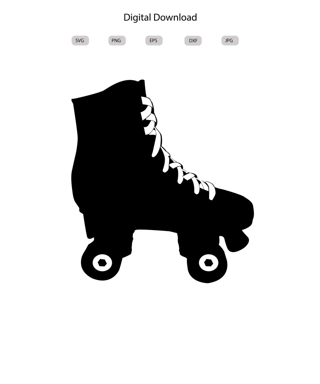 Roller Skates Svg - Roller Skates Silhouette - Roller Skates Svg Design ...