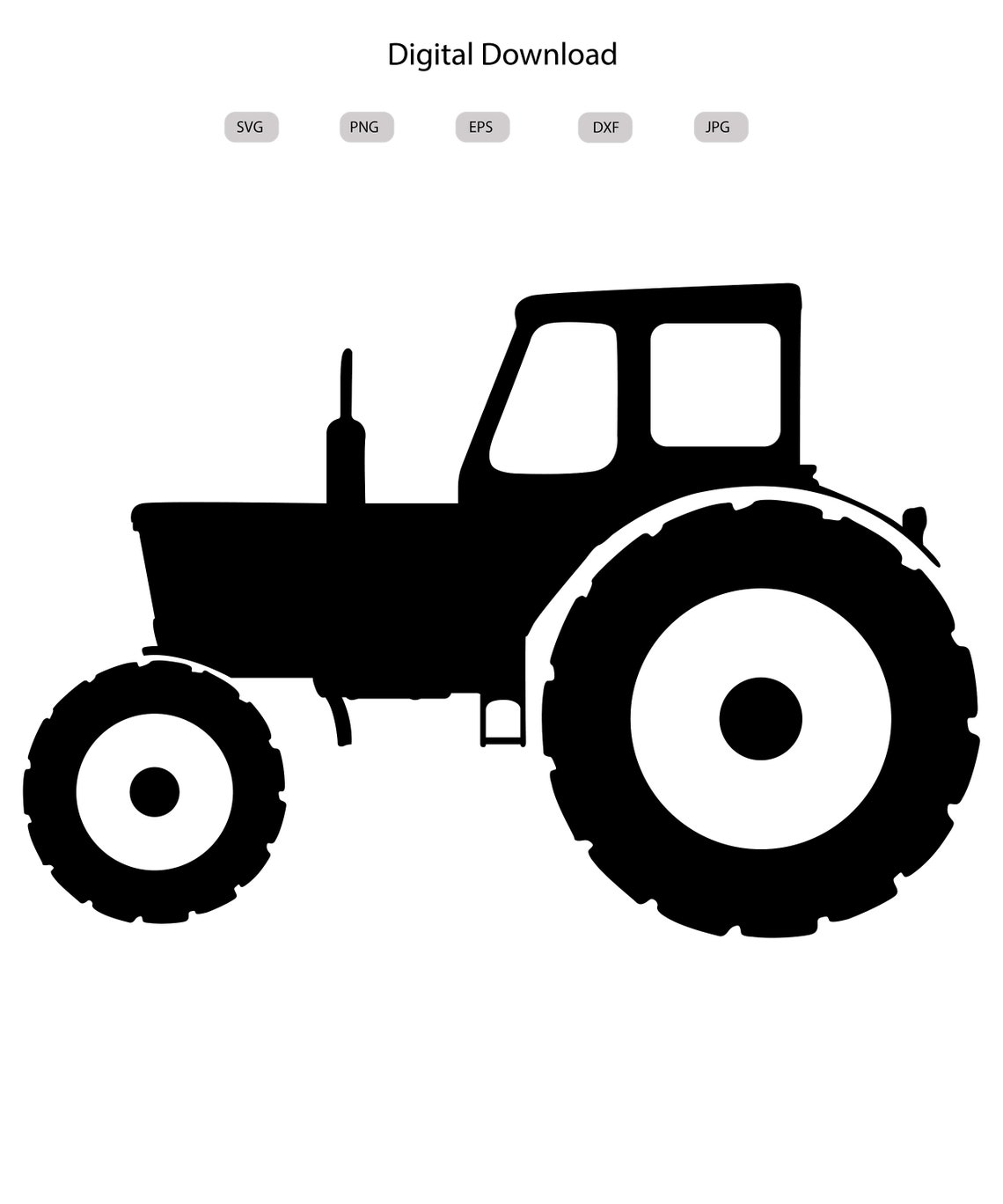Tractor Svg - Tractor Silhouette - Tractor Svg Bundle -tractor Svg ...