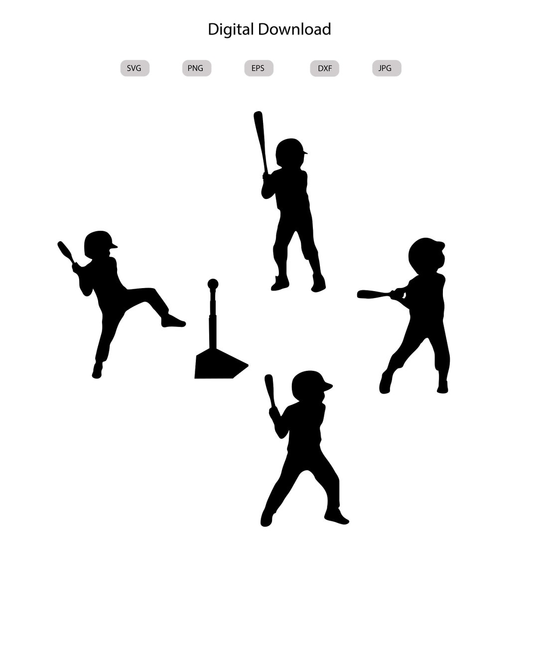Tee-ball Svg - Tee-ball Silhouette - Tee-ball Svg Bundle - Tee-ball Cut ...