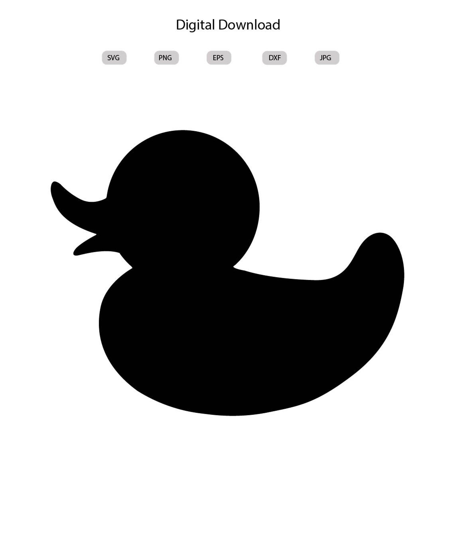 Rubber Duck Svg - Rubber Duck Silhouette - Rubber Duck Svg Design ...