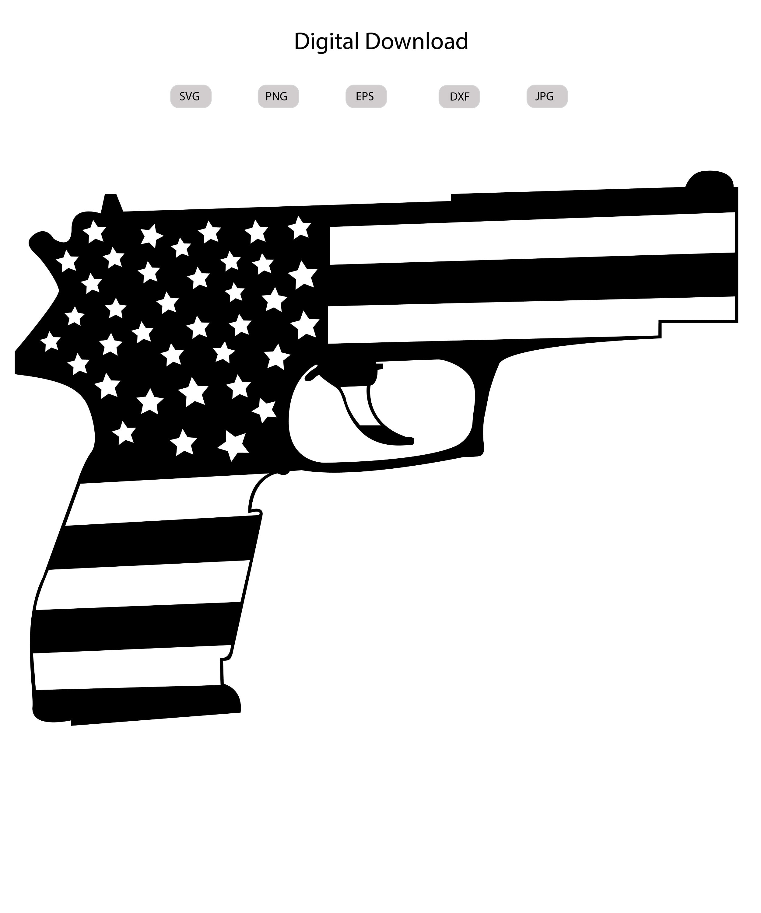 Gun Flag Svg - Gun Flag Silhouette - Gun Flag Svg Bundle-gun Flag Svg ...