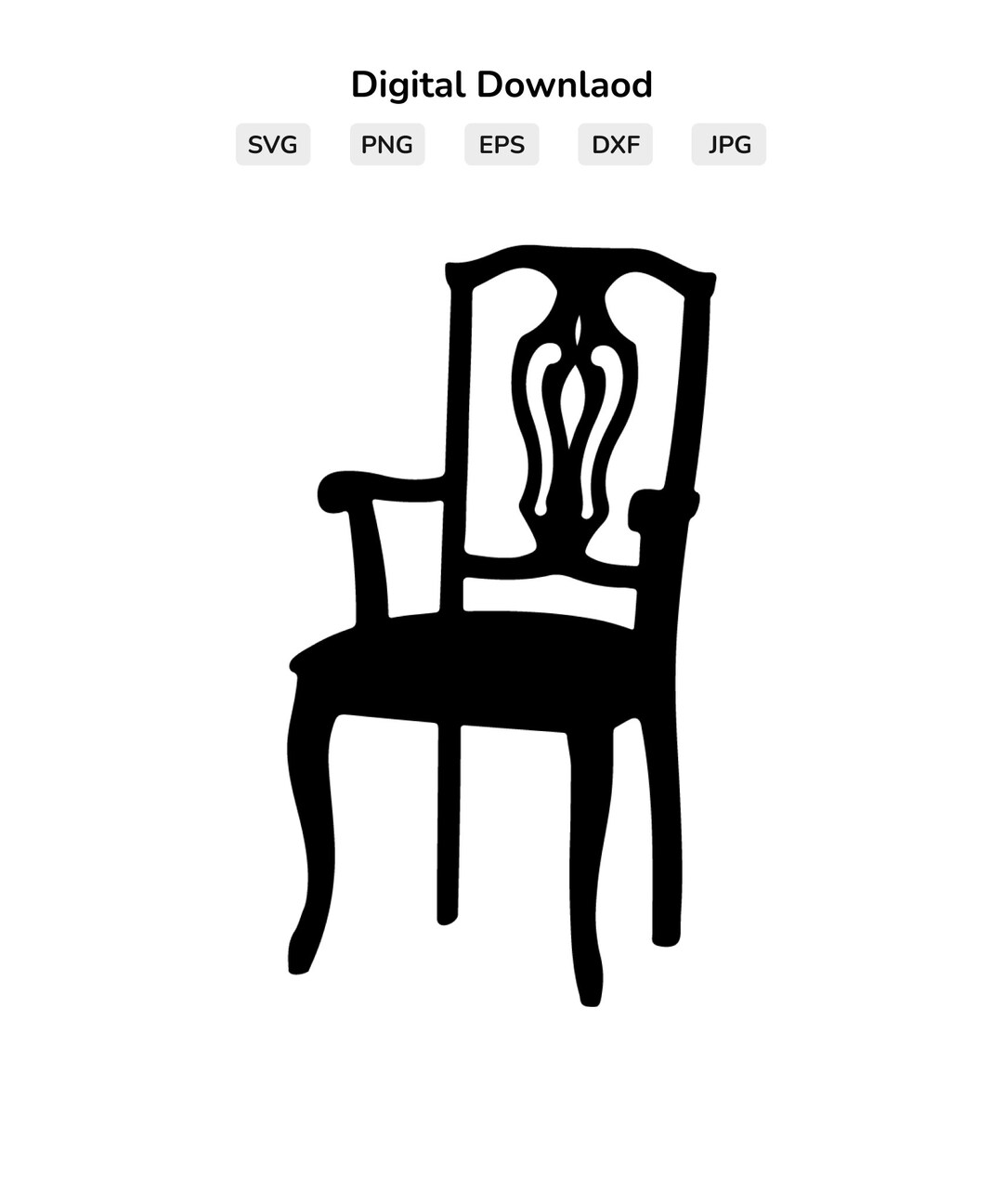 Vintage Chairs Svg - Vintage Chairs Silhouette - Vintage Chairs Svg ...