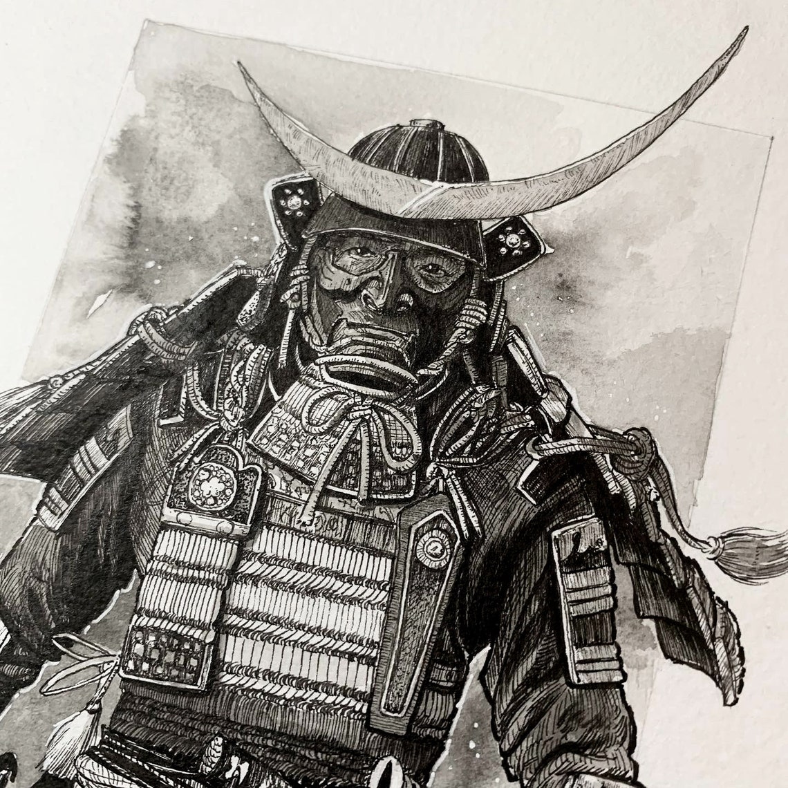 Samurai Ghost of Tsushima Samurai Illustration - Etsy Canada