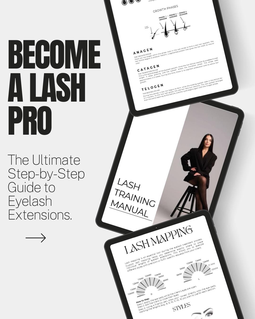 Canva Lash Training Manual Template | Fully Editable, Free Version - Etsy