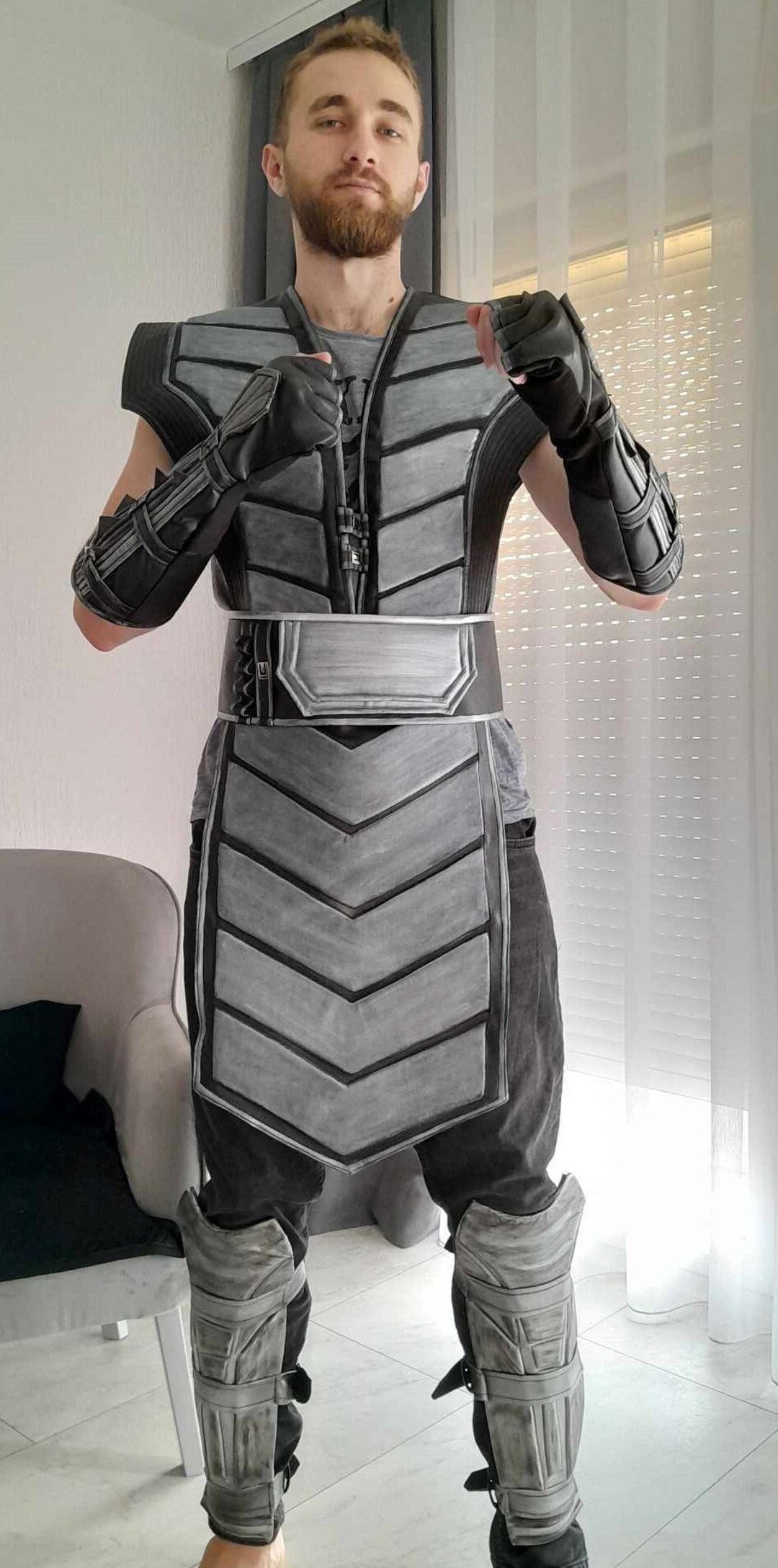 Mortal Kombat Sub Zero Gray Costume Cosplay - Etsy