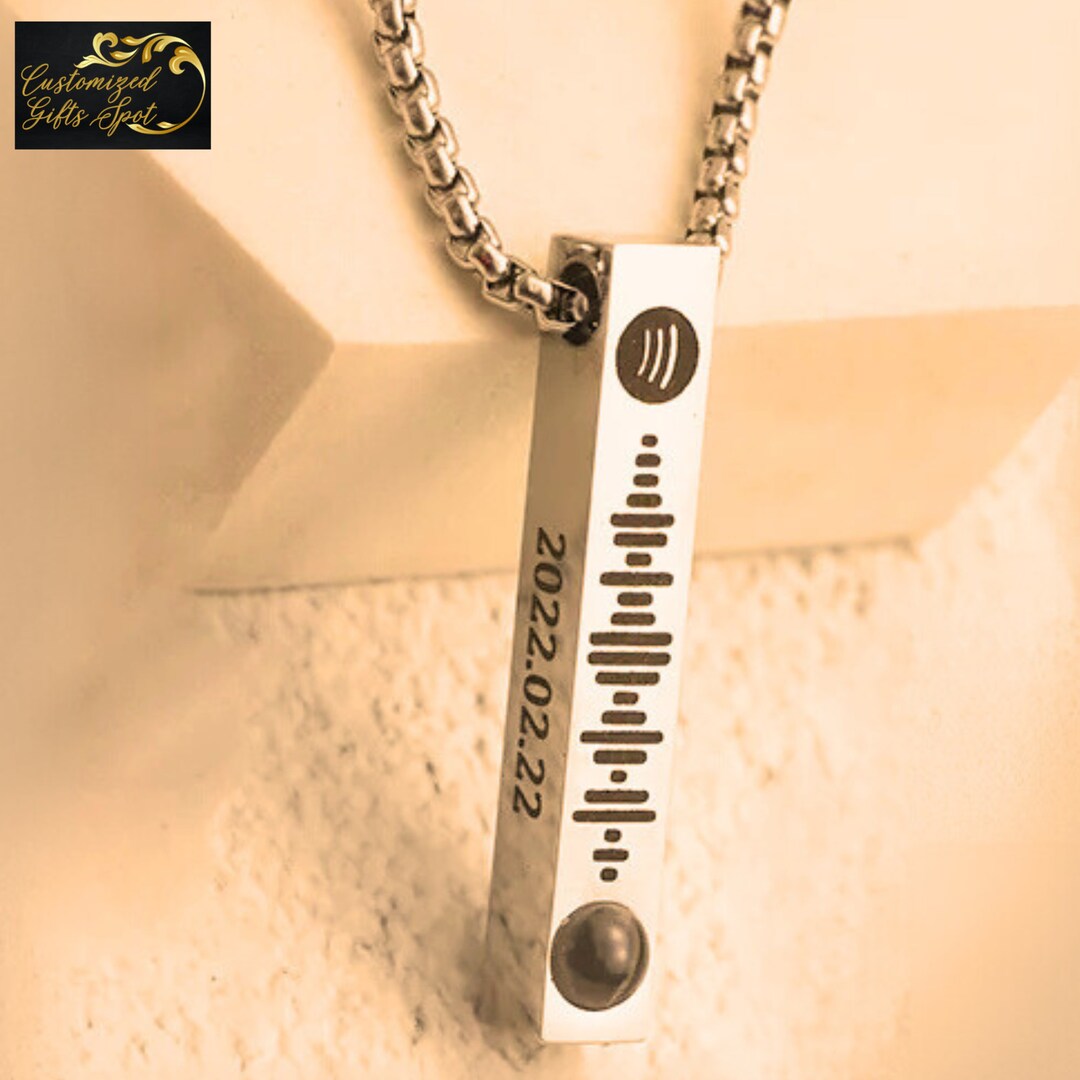 Personalized Engraved Spotify Code & Photo Projection - Etsy