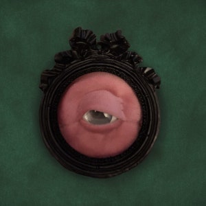 Monster Eye in Mini Ornate Frame - Quirky Spooky Eclectic Handmade Wall ...