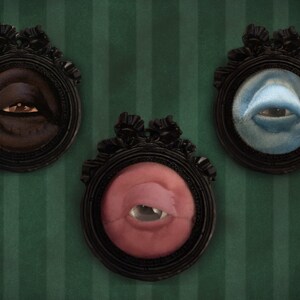 Monster Eye in Mini Ornate Frame - Quirky Spooky Eclectic Handmade Wall ...